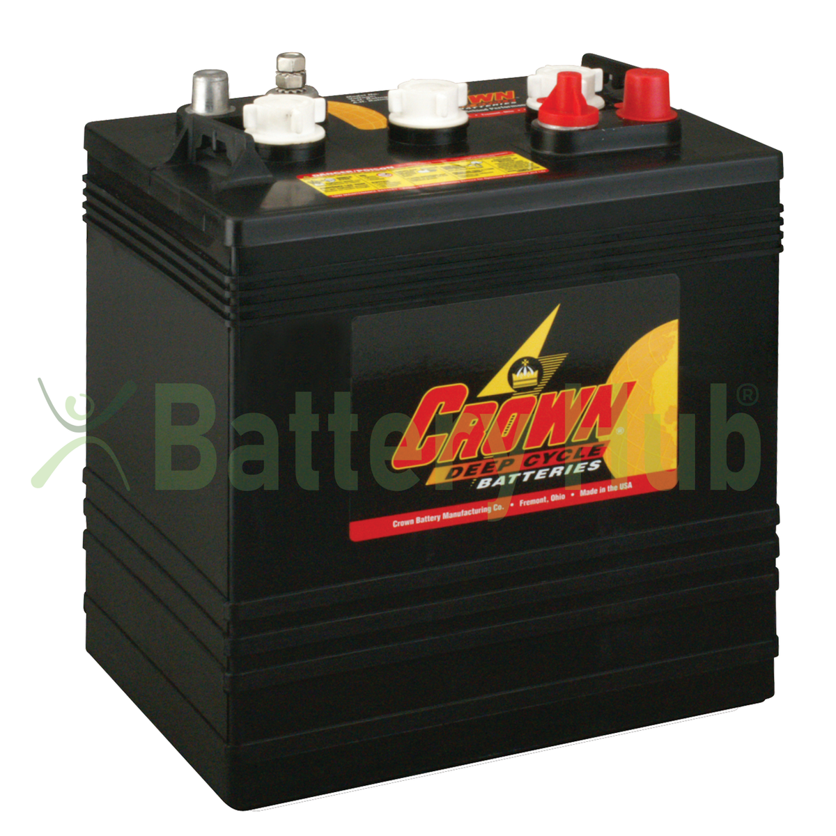 Crown GC2H CR-260 6v 260Ah Golf Cart Battery – Battery Hub Inc.